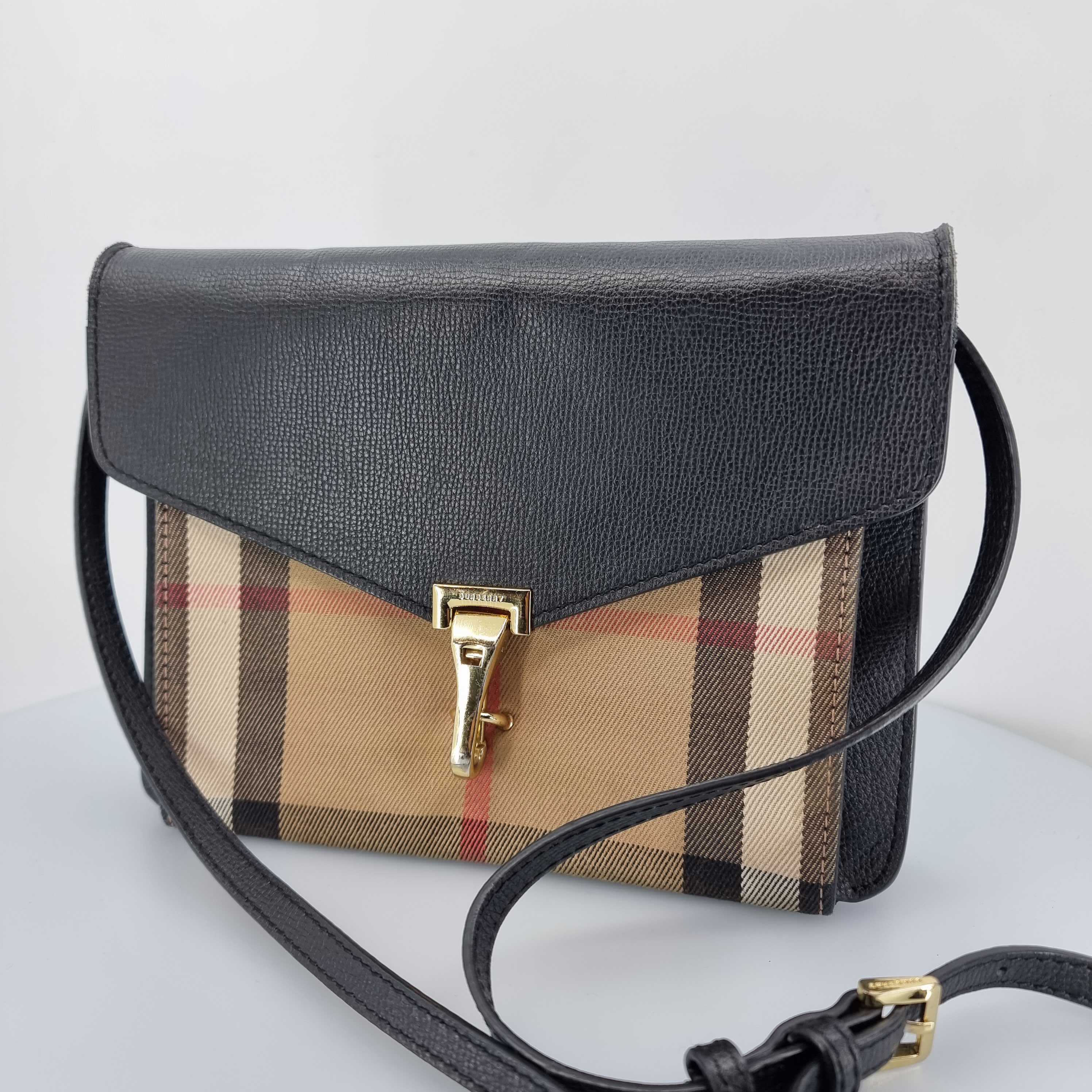 Burberry Macken House Check leðurtaska - Attikk
